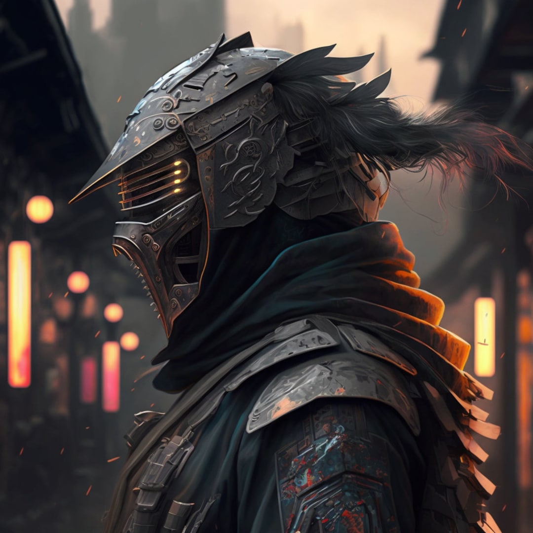 Cyberpunk Samurai, Digital Avatar Profile Pic, AI Avatar Pic, Avatar ...