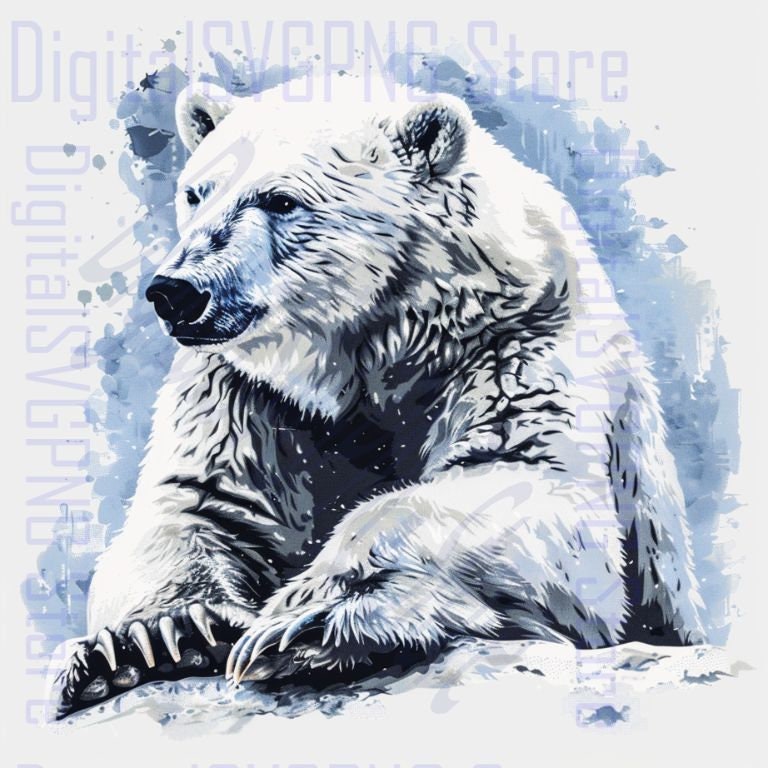 Polar Bear Cub Clipart / Commercial Use / 10 High-quality Images / Wall ...