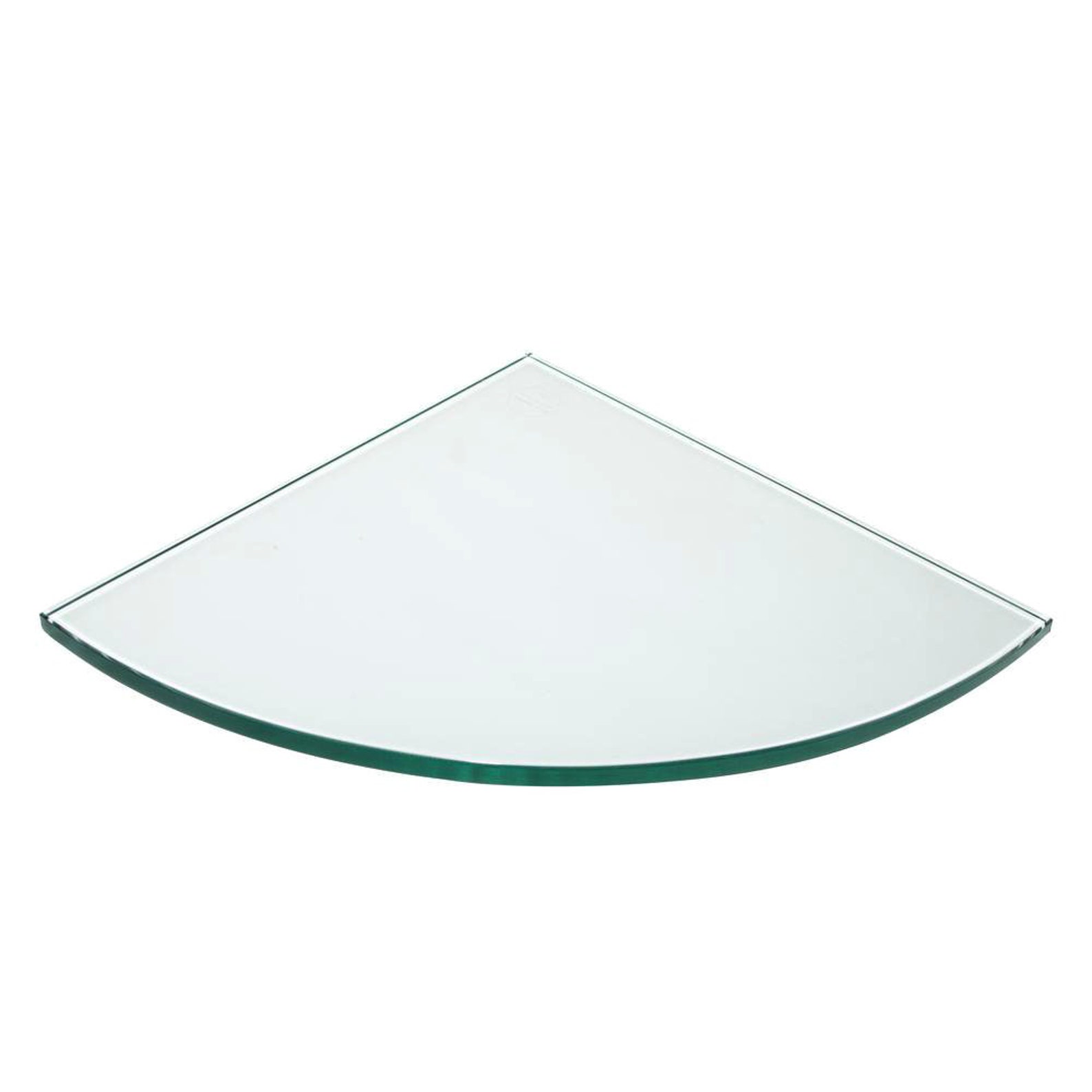 Pro Safe Glass Corner Floating Shelves Glass - Quarter Round - Etsy