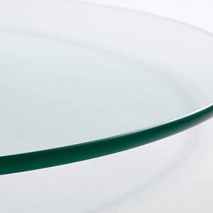 Pro Custom Cut - Round Glass Table Top With Flat Polish Edge - Etsy