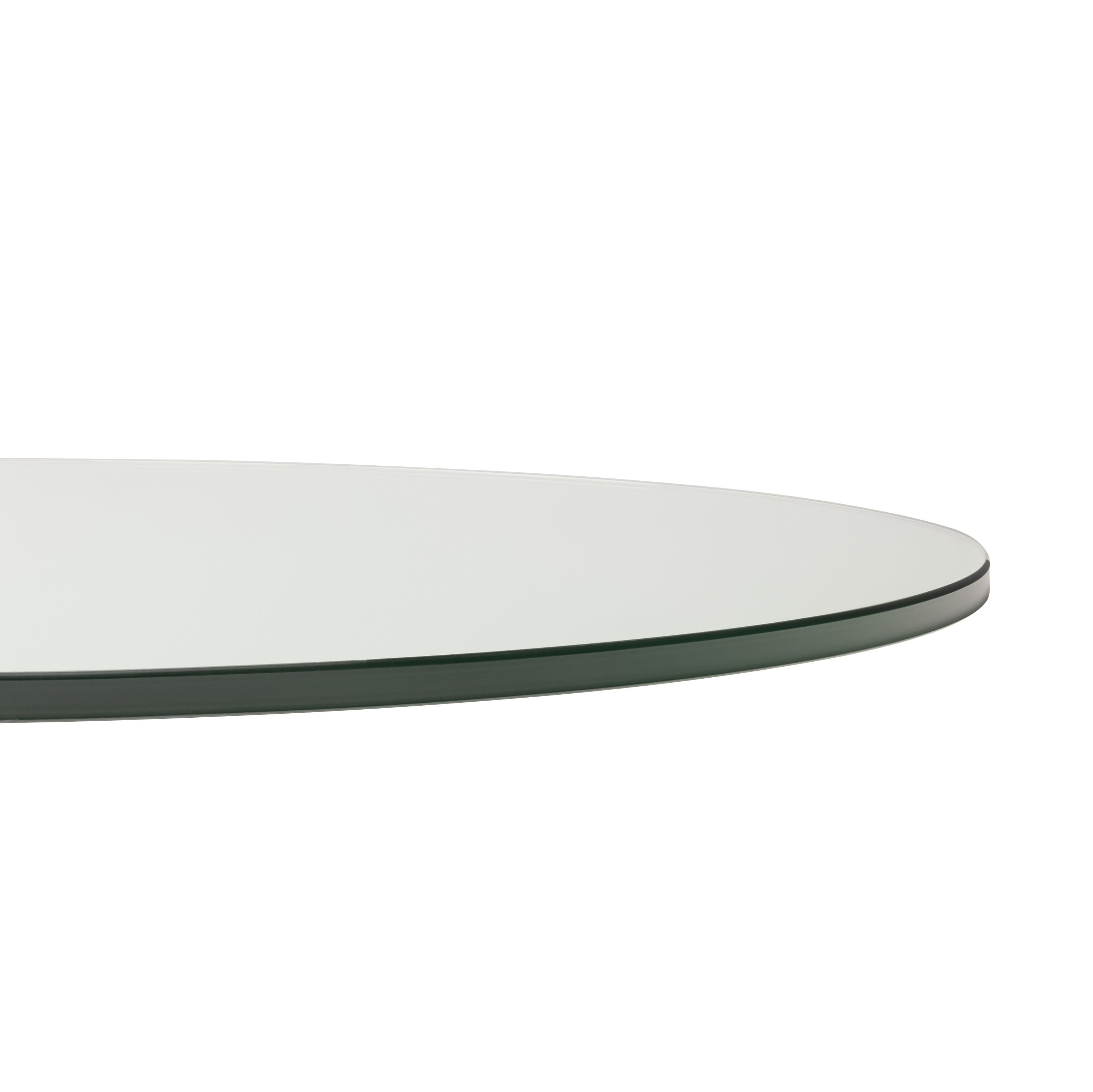 Pro Custom Cut - Round Glass Table Top With Flat Polish Edge - Etsy