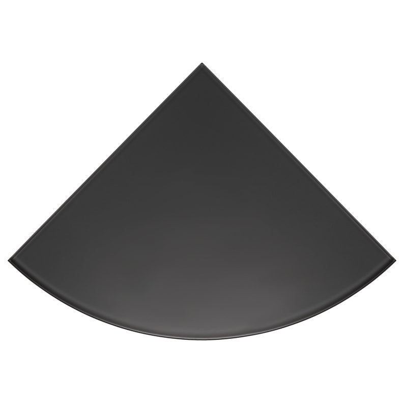 Pro Safe Glass Corner Floating Shelves Glass - Quarter Round - Etsy