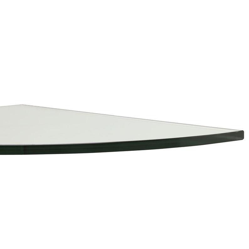 Pro Safe Glass Corner Floating Shelves Glass - Quarter Round - Etsy