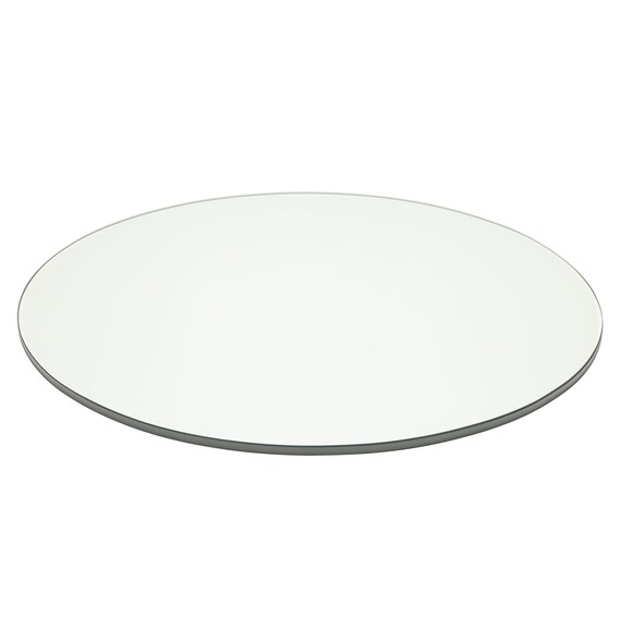 Pro Custom Cut Round Glass Table Top With Flat Polish Edge Etsy