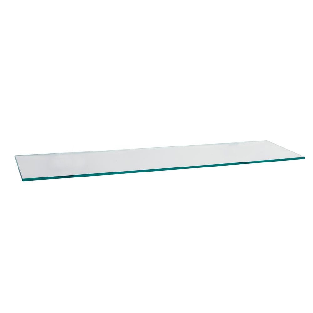 Glass Shelves Only - Clear Tempered Glass With Polished Flat Edges ...