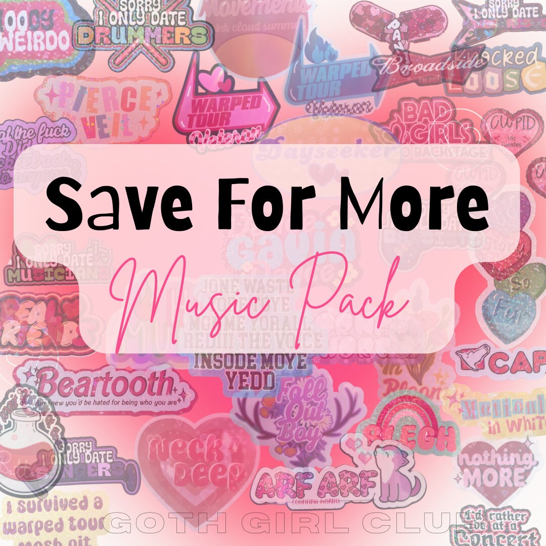 Save for More Music Sticker Pack! Bands- Lyrics- Alternative- Hardcore ...