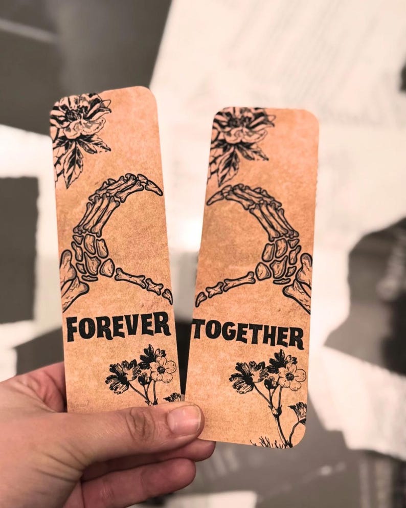 Double Sided Forever Together Bookmark Set for Best Friends / Couples ...