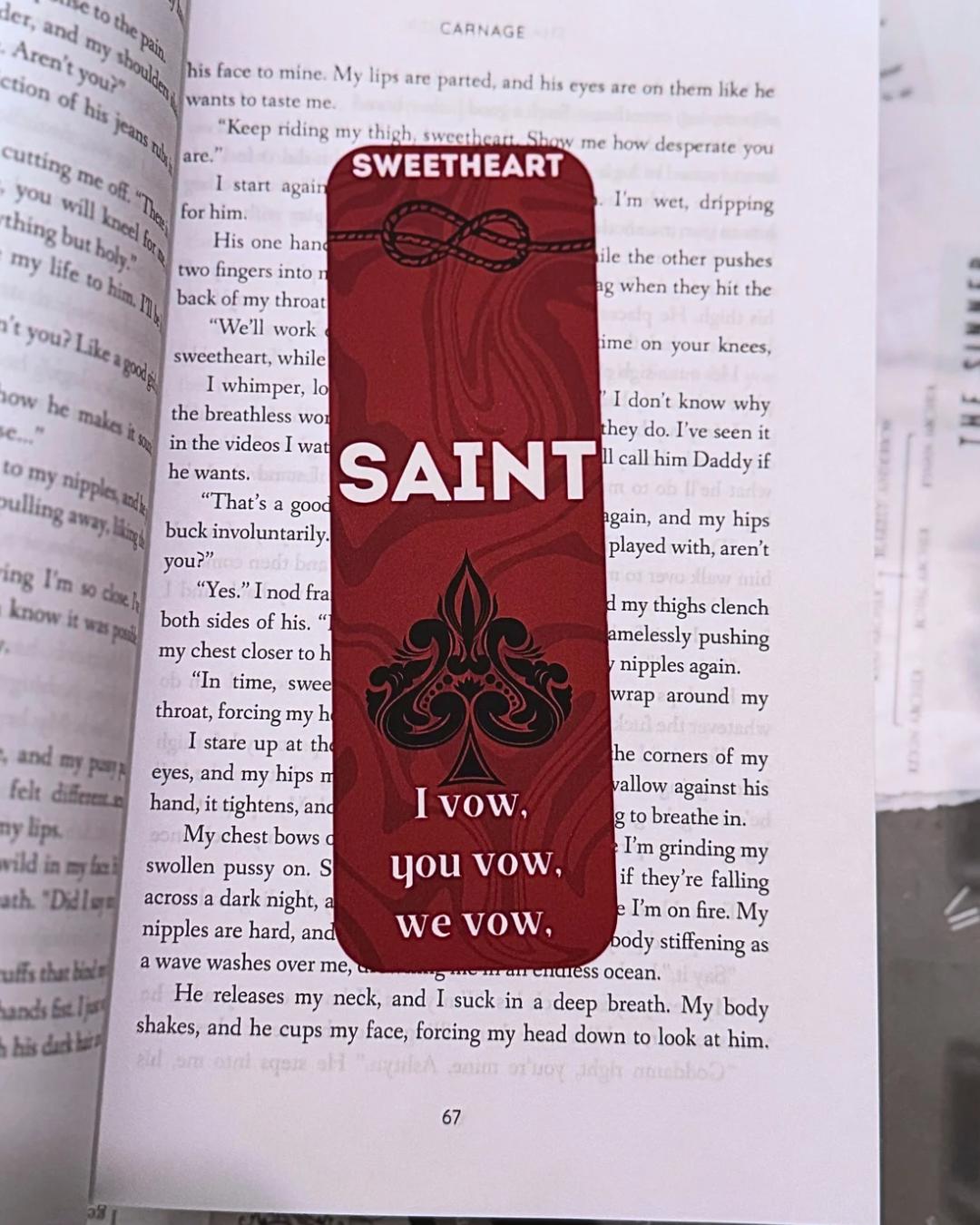Saint Quote, Spade Brother - Carnage by Shantel Tessier Book Mark ...