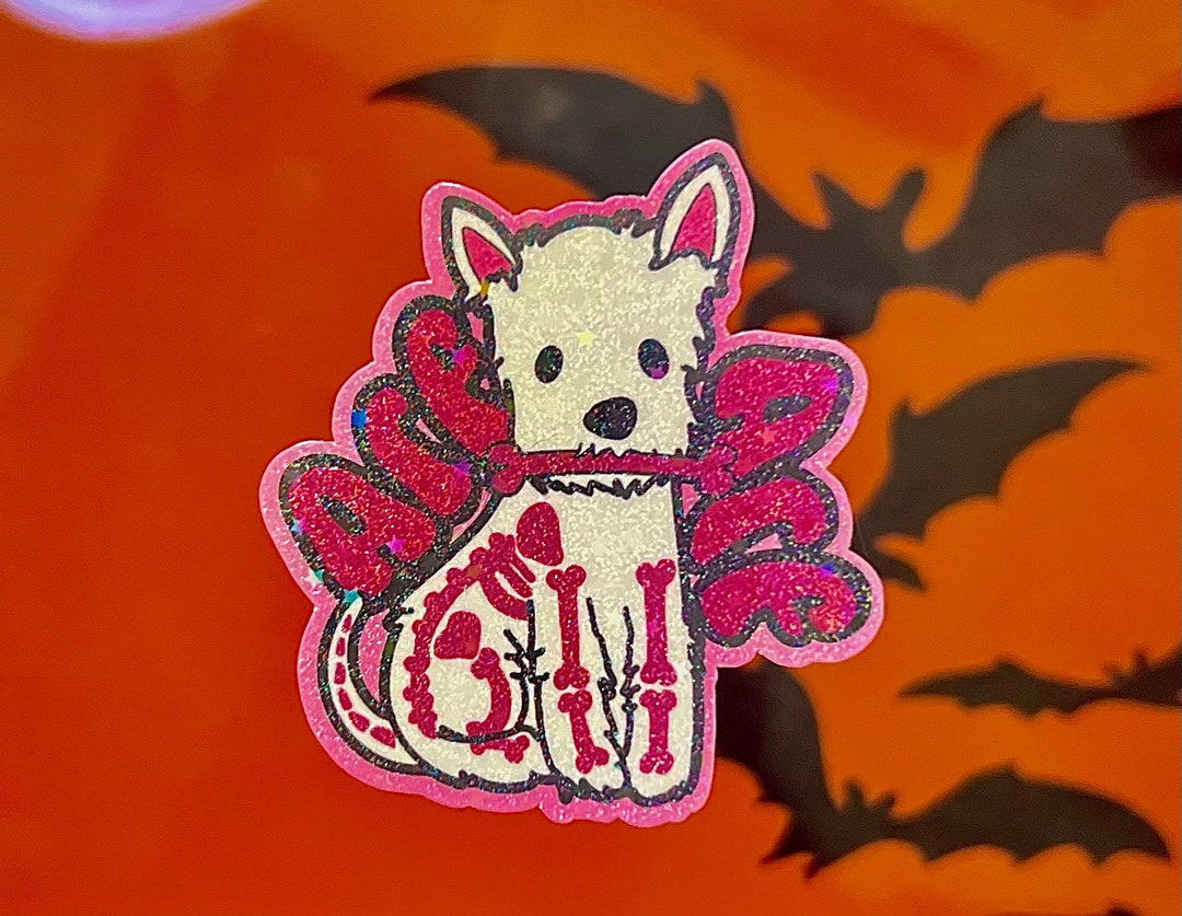 Halloween Arf Arf Sticker - Etsy