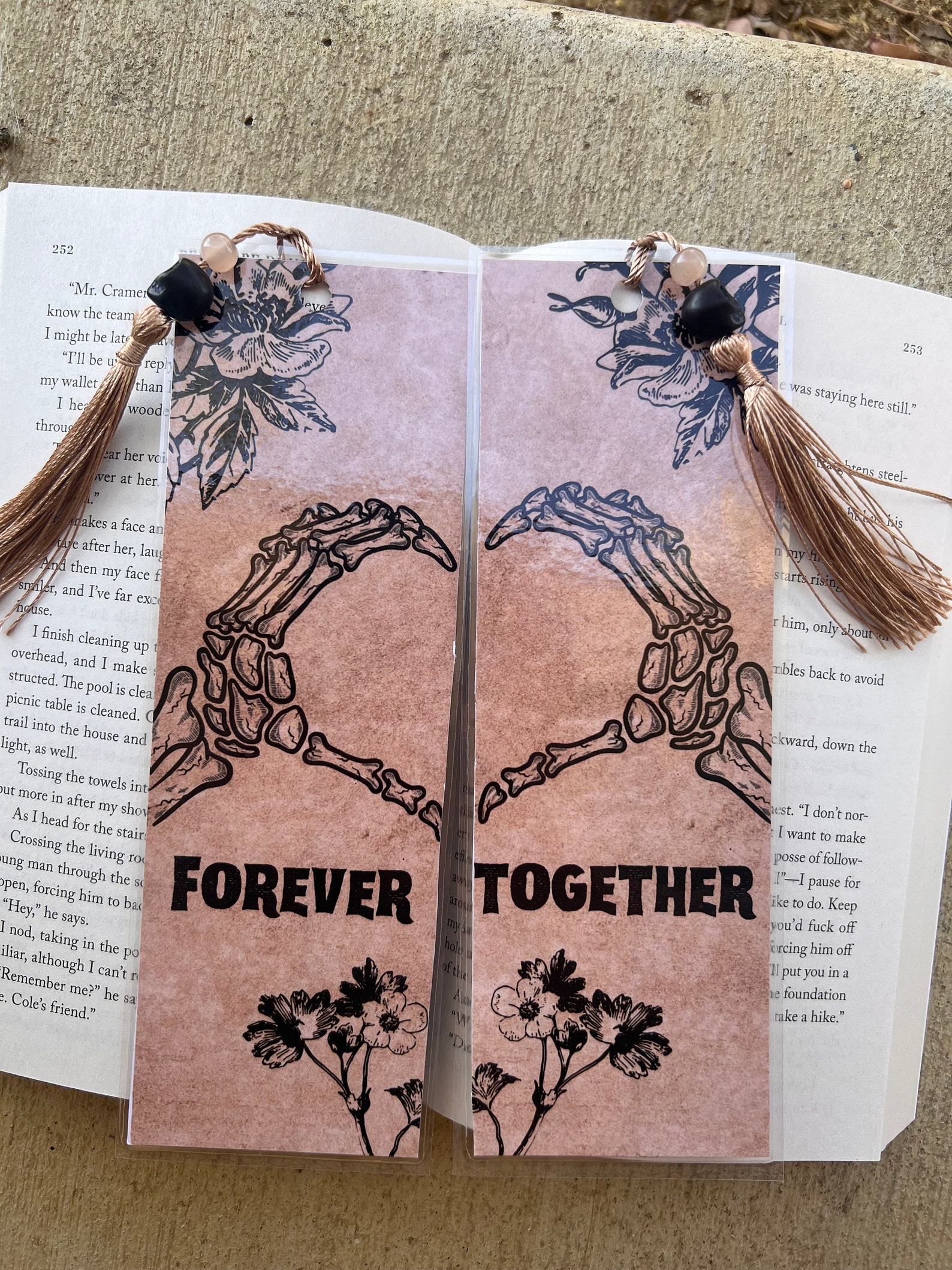 Double Sided Forever Together Bookmark Set for Best Friends / Couples ...