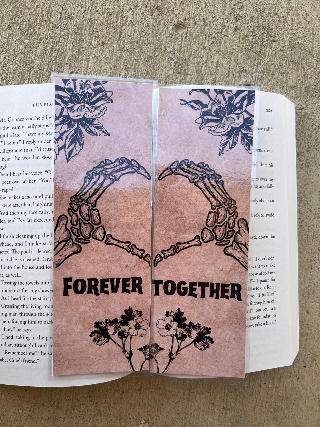 Double Sided Forever Together Bookmark Set for Best Friends / Couples ...