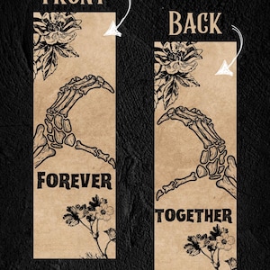 Double Sided Forever Together Bookmark Set for Best Friends / Couples ...