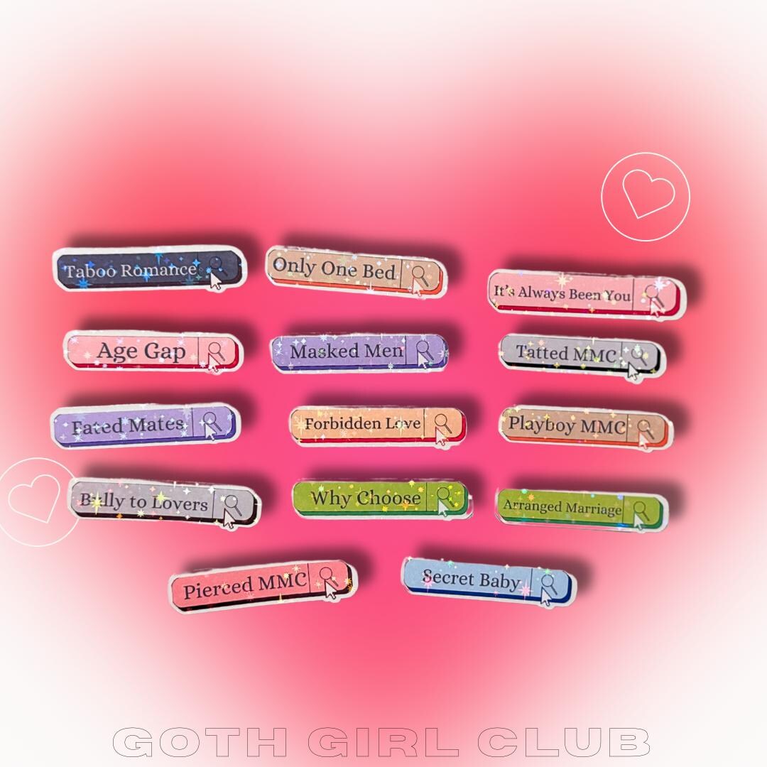 Search Engine Book Micro Trope Stickers With Holo Overlay Romance Books ...