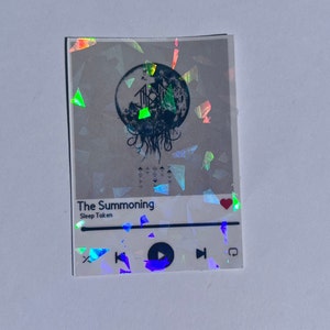CUSTOM Spotify Holographic Stickers- Your Favorite Song to Gift or Keep ...