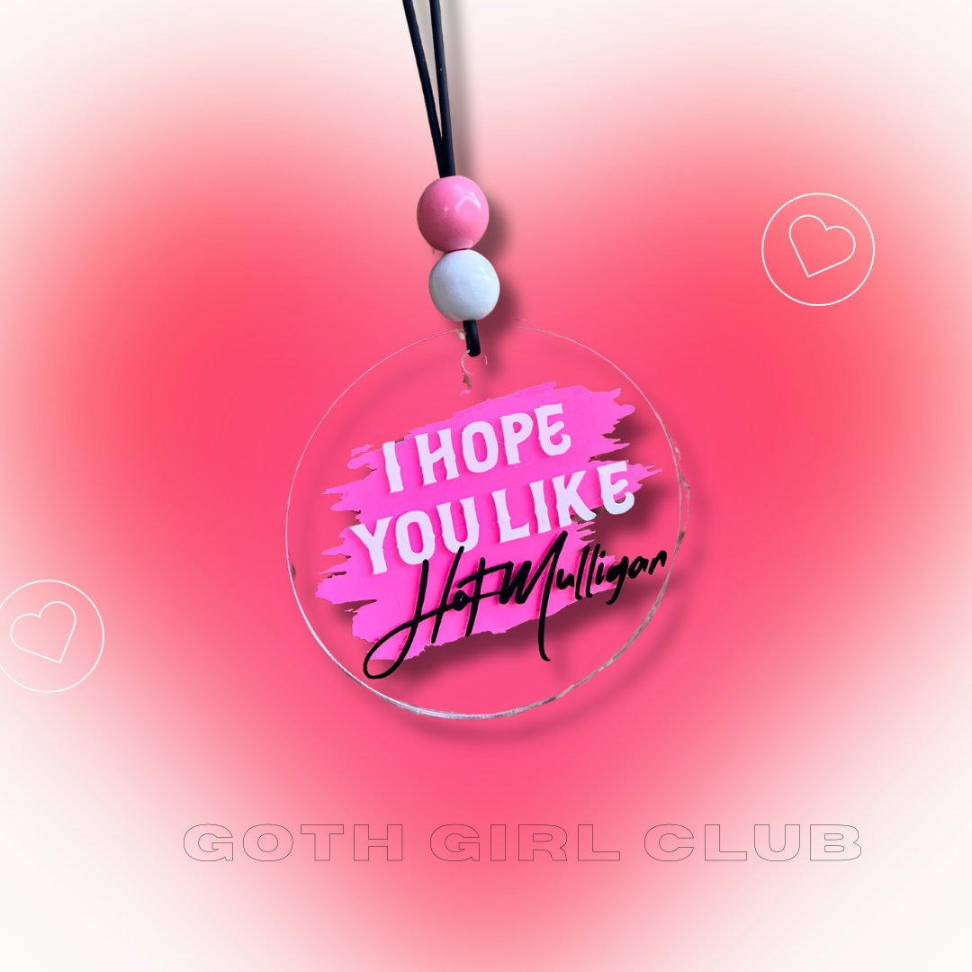 CUSTOM I Hope You Like *band Logo* Acrylic Car Charm With Wooden Beads ...