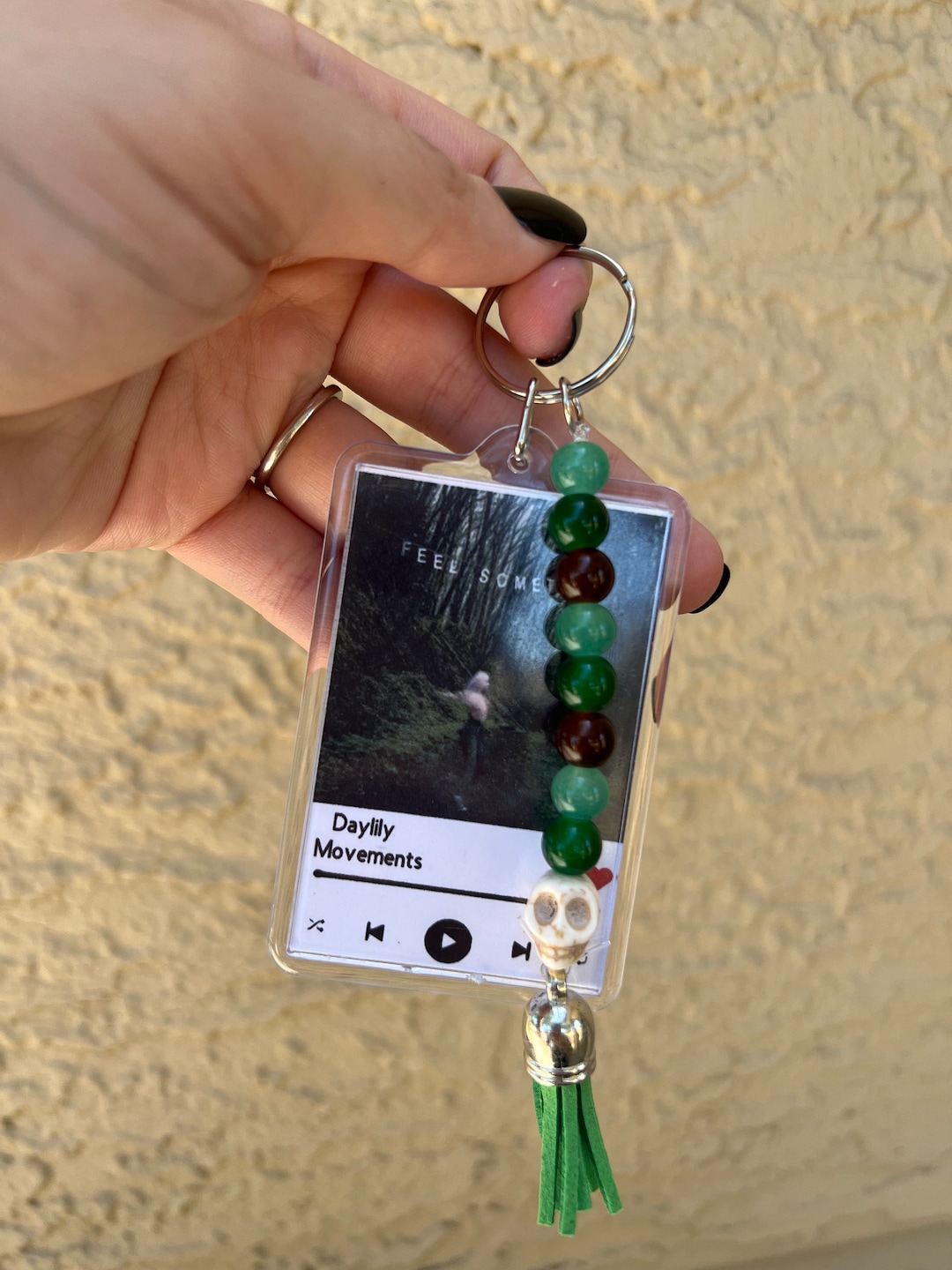 CUSTOM Spotify Keychains With Beads -your Favorite Song to Gift or Keep ...