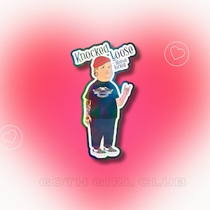 Knocked Loose Bobby Holographic Sticker- King of the Hill Bobby Hill ...