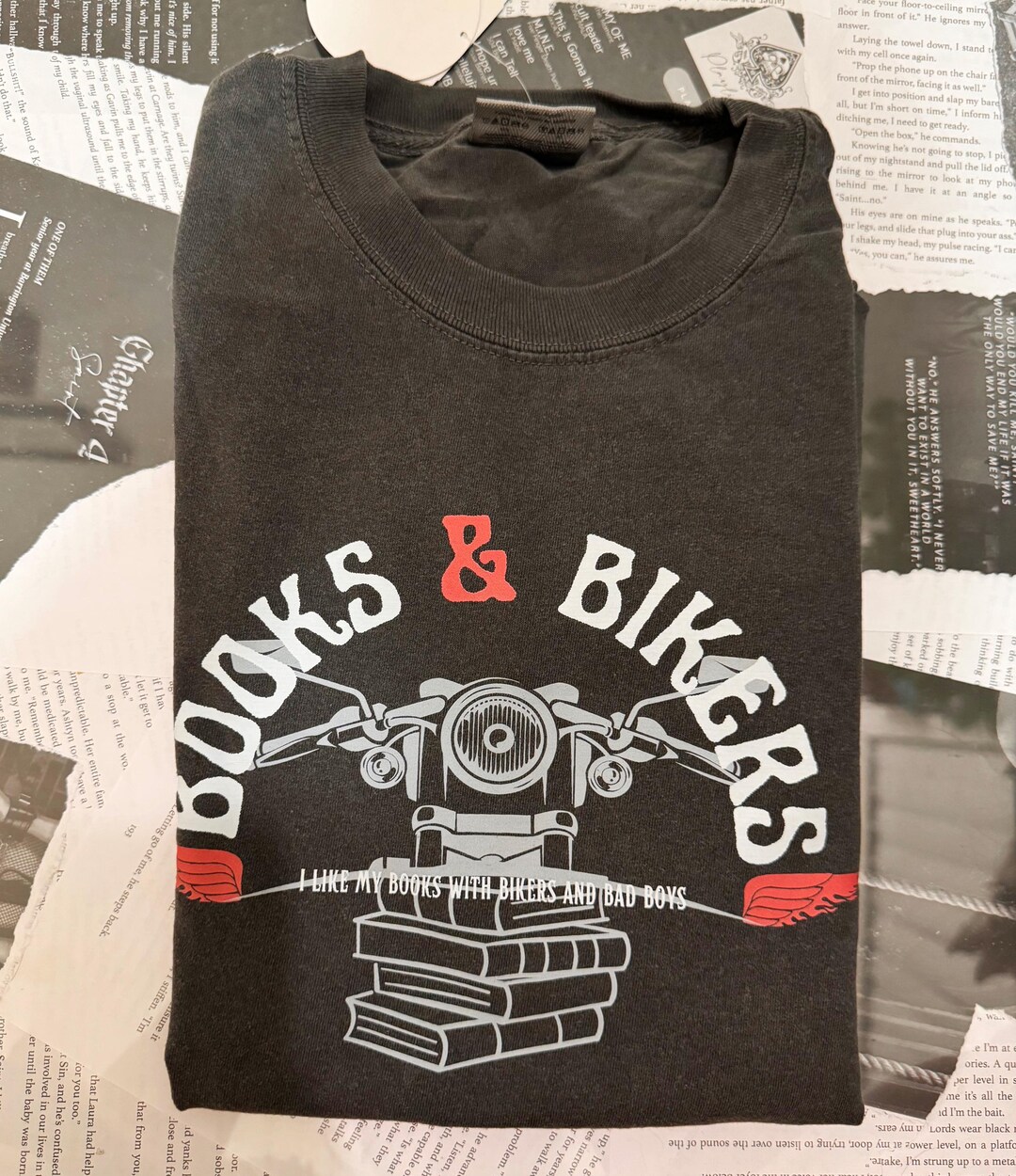 Book and Bikers Motorcycle Club Style Alternative Shirt - Pepper ...