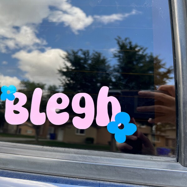 Blegh Car Decal - Etsy