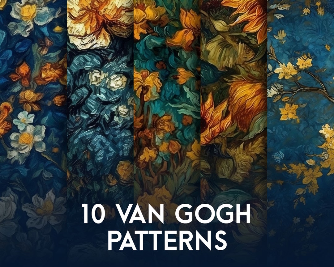 VAN GOGH Floral Patterns (arts & Crafts, Fabric Design, Pattern Design ...
