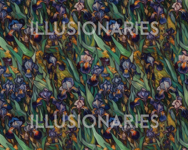 VAN GOGH Floral Patterns (arts & Crafts, Fabric Design, Pattern Design ...