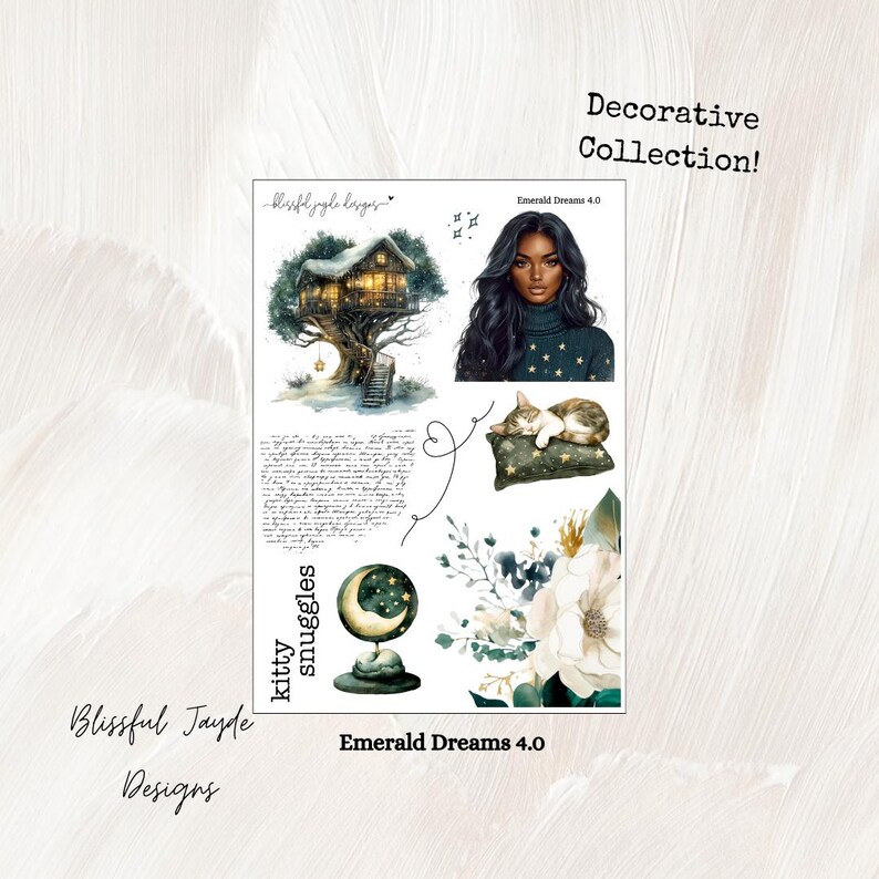 Emerald Dreams Decorative Collection // Decorative Stickers // Planning ...