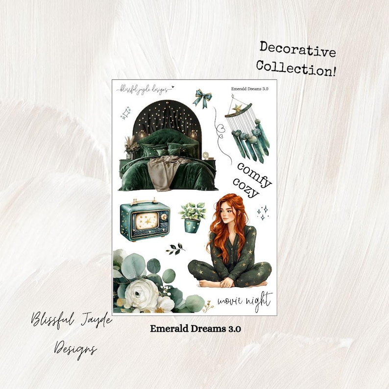 Emerald Dreams Decorative Collection // Decorative Stickers // Planning ...