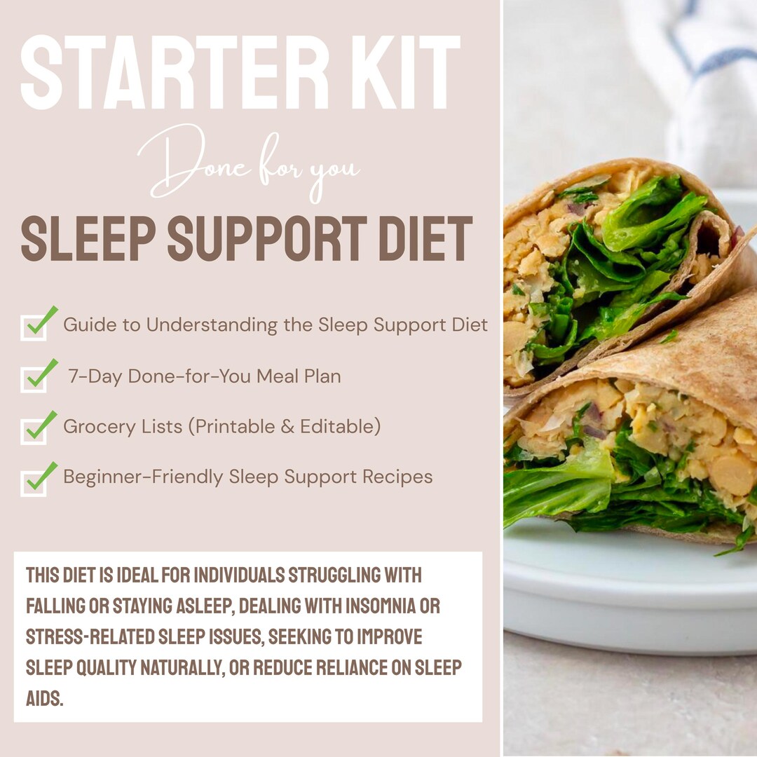 Sleep Wellness Meal Plan | Natural Insomnia Relief | Recipes for ...