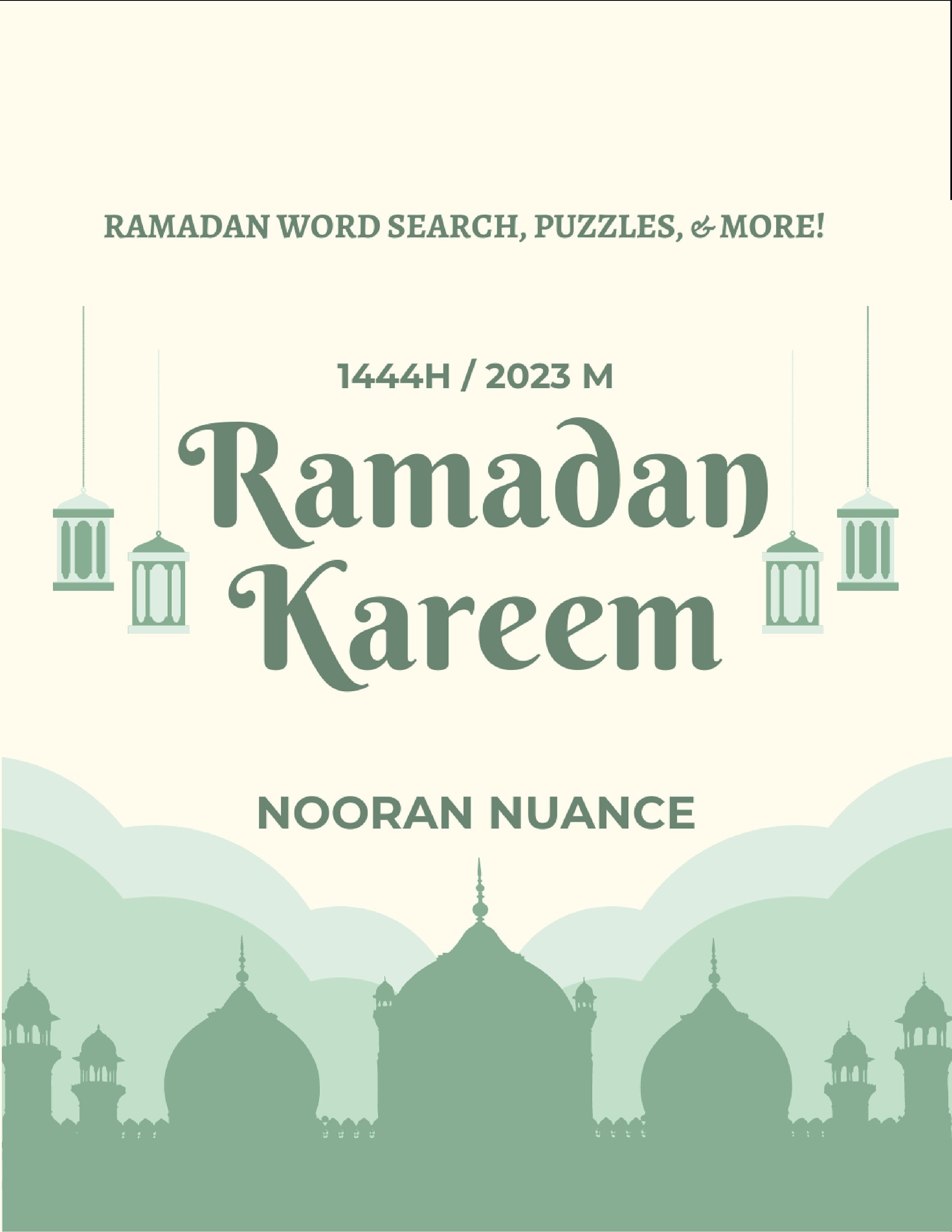 Islamic Word Search & Crossword Puzzle for All Ages | INSTANT DOWNLOAD ...
