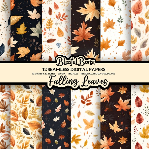 Fall Scrapbook Paper - Etsy