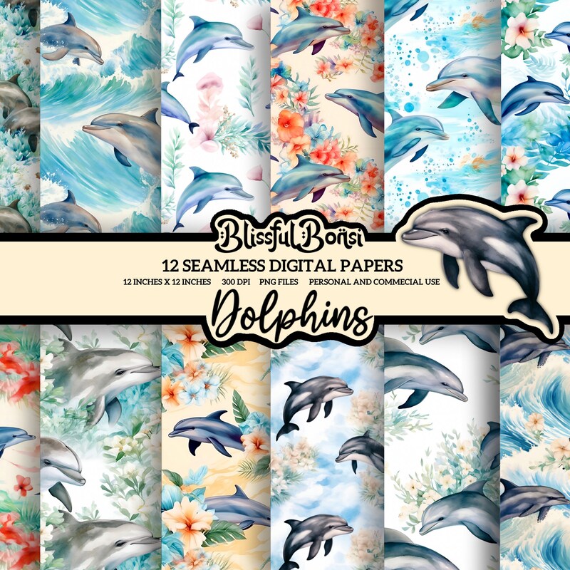 Dolphin Wallpaper - Etsy