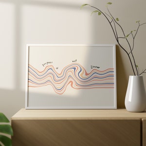 PROGRESS is Not LINEAR Psychologist Office Decor School Counselor Wall ...