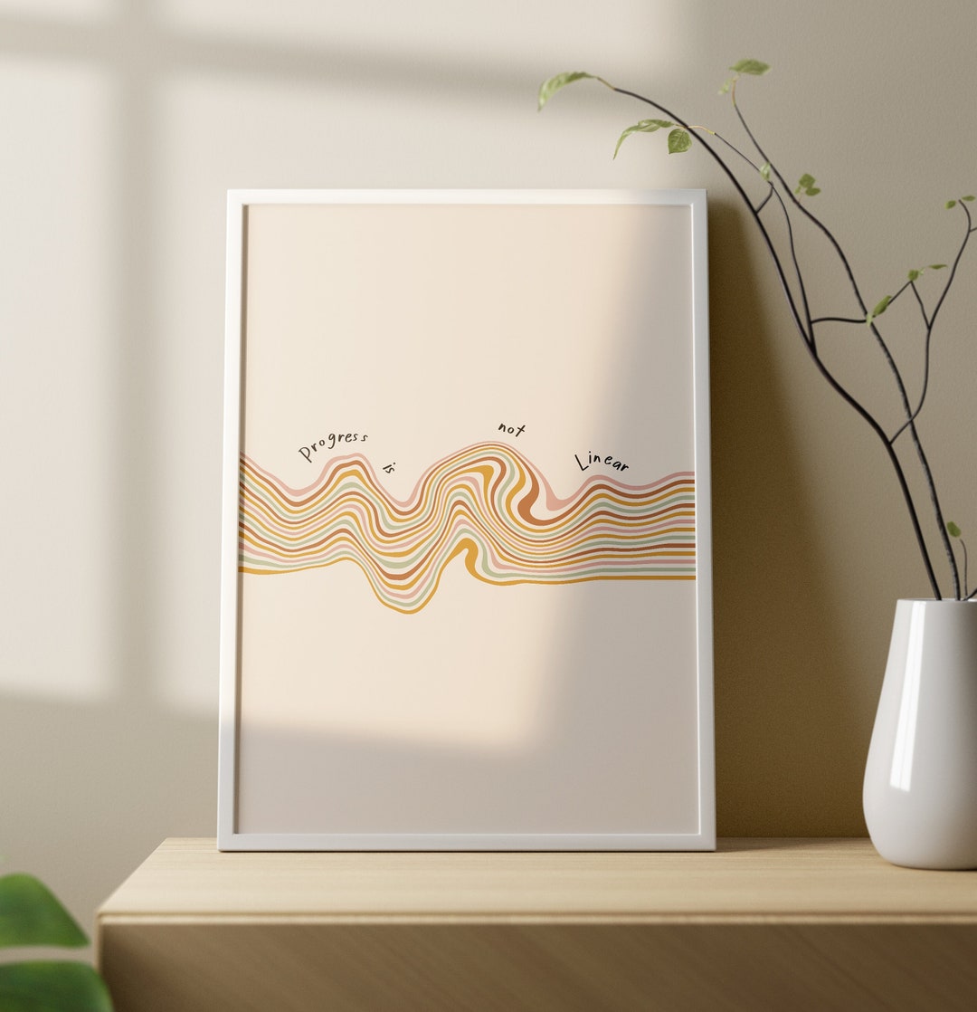 PROGRESS is Not LINEAR Speech Therapist Office Decor Therapist Digital ...