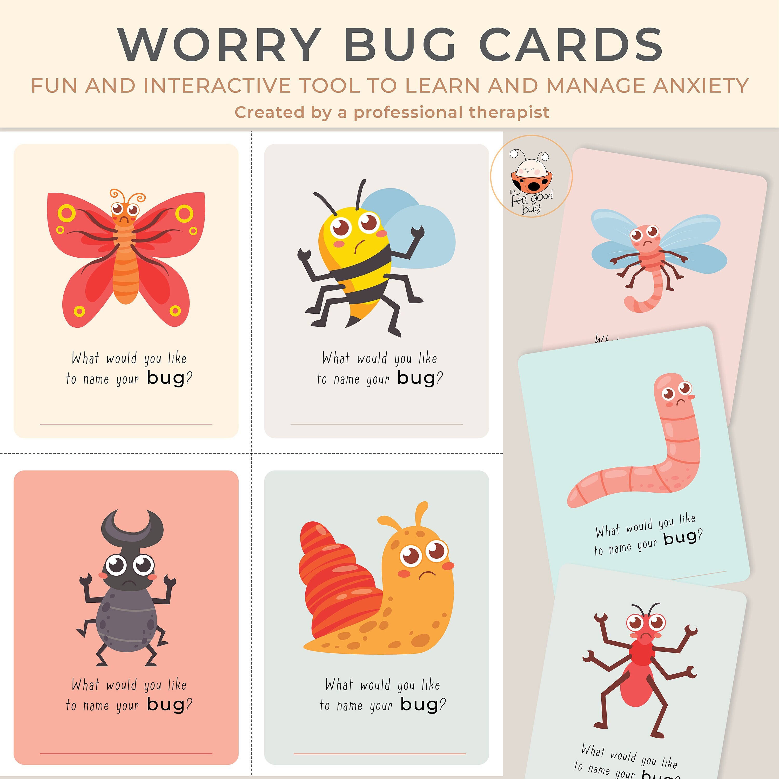 Anxiety Coping Cards Kids Mindful Breathing Exercise Kids Calming Down ...