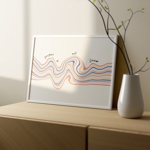 PROGRESS is Not LINEAR Psychologist Office Decor School Counselor Wall ...