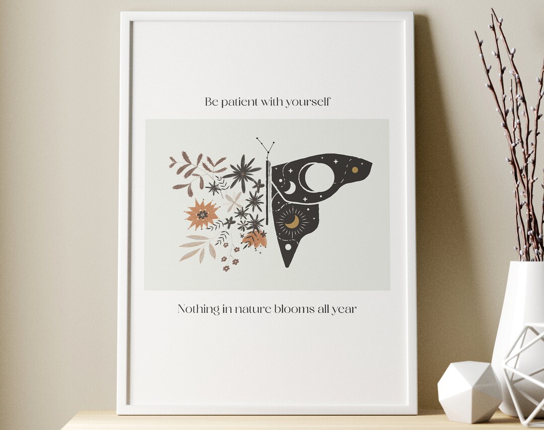 Be Patient Office Art Therapist Decor Therapy Office Mental Health ...