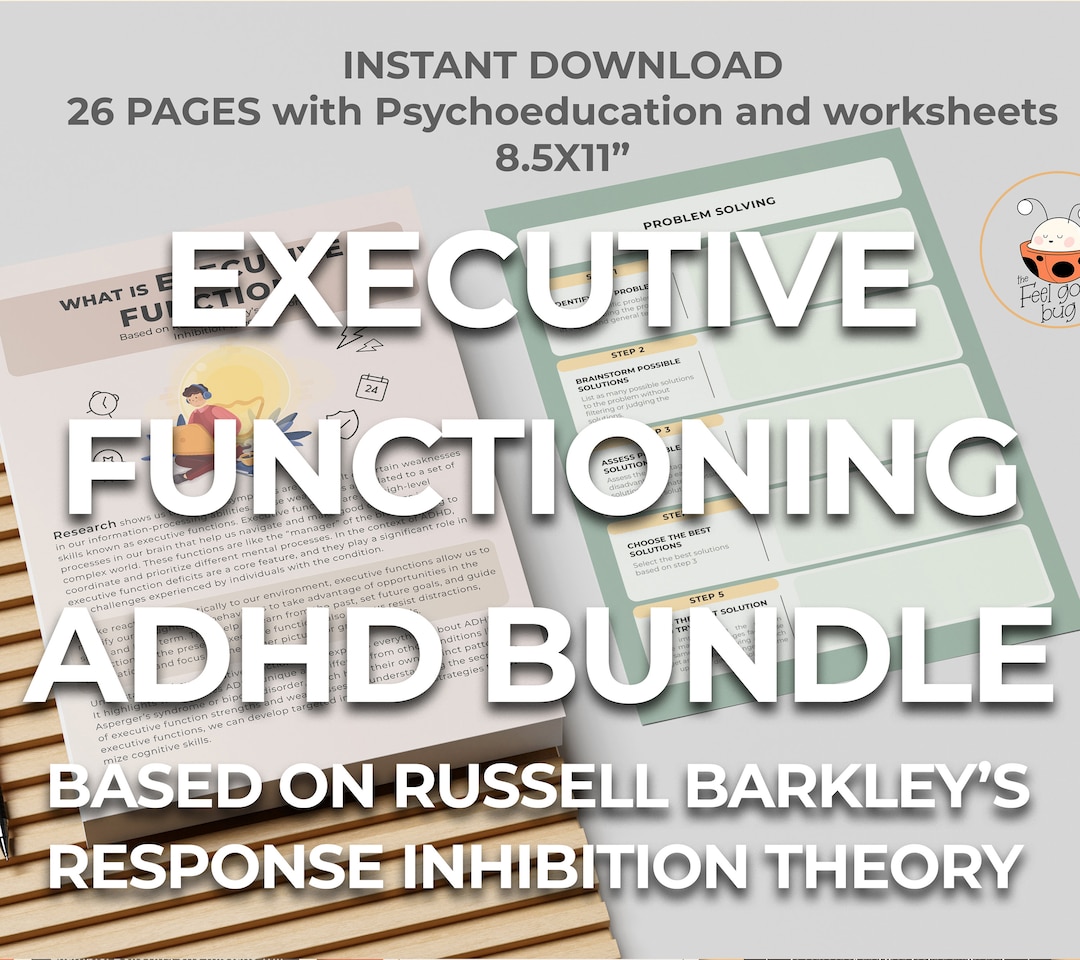 Executive Function ADHD Worksheets Adult & Teen ADHD Bundle Adhd ...