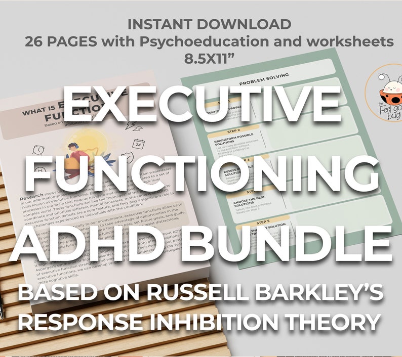 Executive Function ADHD Worksheets Adult & Teen ADHD Bundle - Etsy