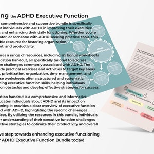 Executive Function ADHD Worksheets Adult & Teen ADHD Bundle Adhd ...