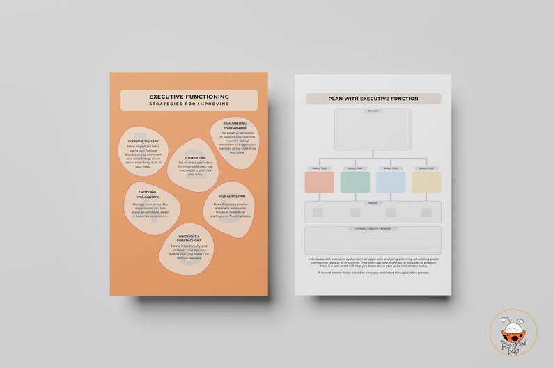 Executive Function ADHD Worksheets Adult & Teen ADHD Bundle Adhd ...