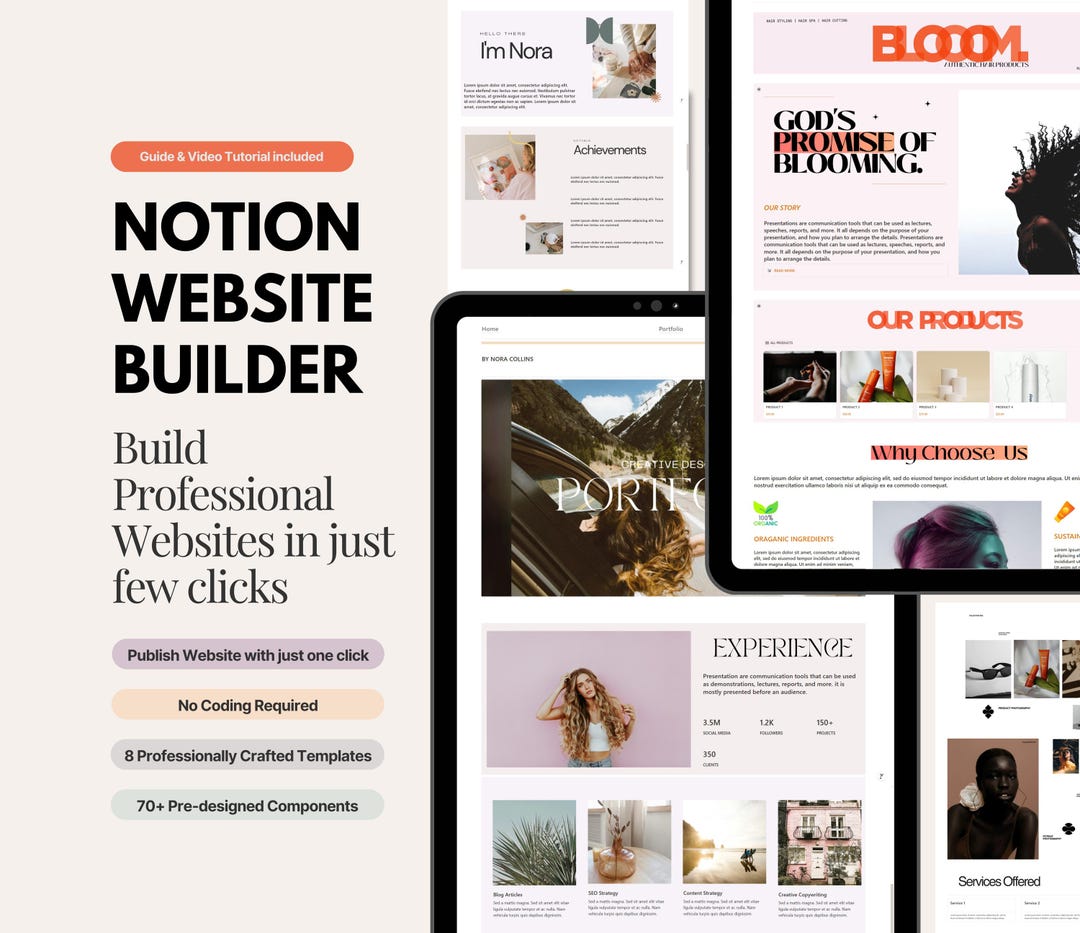 Notion Website Builder Notion Business Coach Template Product Based ...