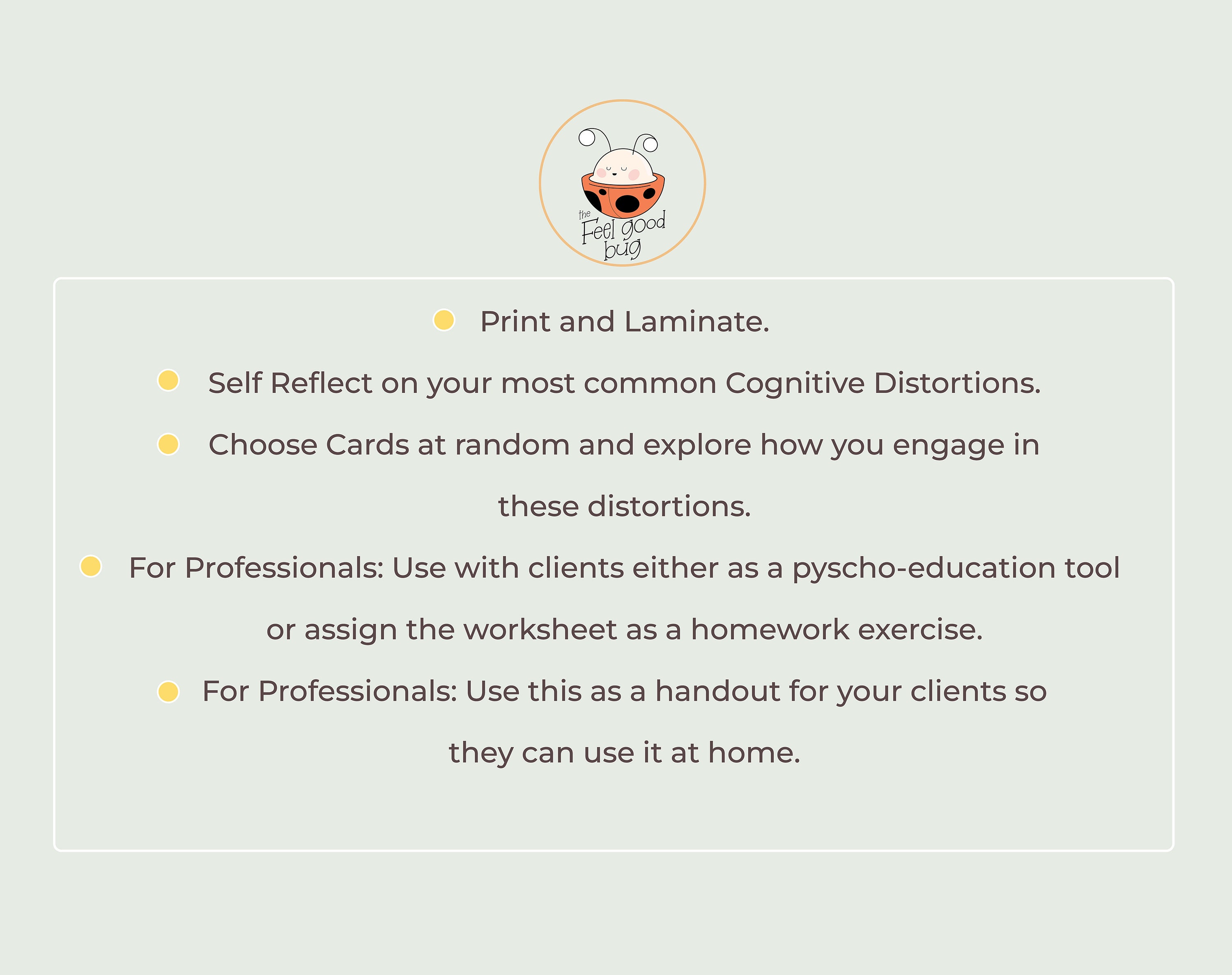 Thinking Error Flash Cards Cognitive Distortion Cards CBT Thinking ...