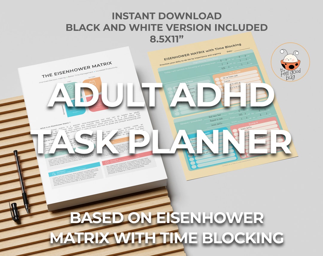 ADHD Task Planner Executive Function Adult Adhd Planner Adhd ...