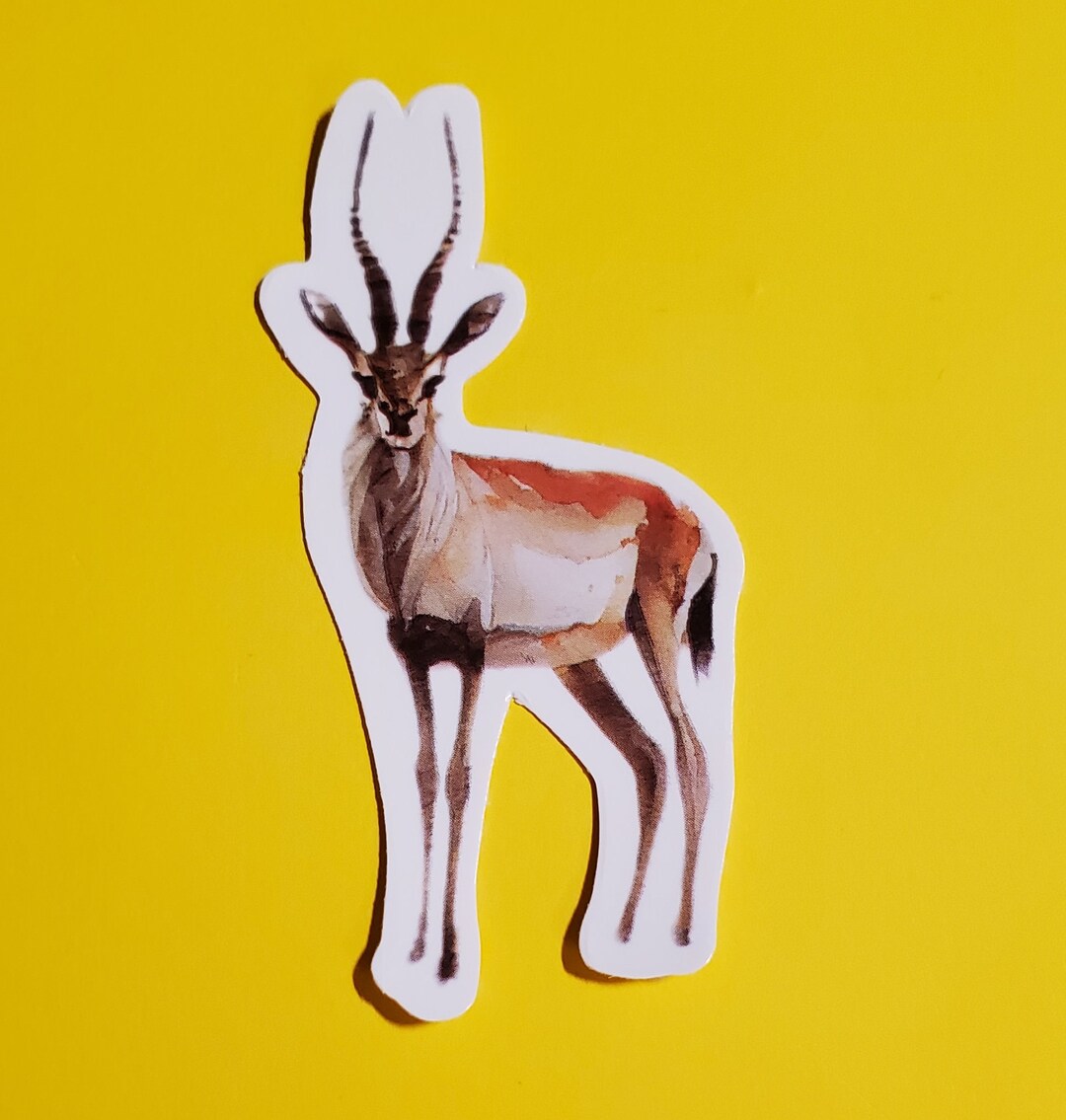 Gazelle Waterproof Vinyl Sticker FREE SHIPPING Within Canada - Etsy