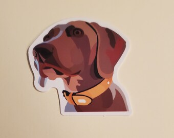 Vinyl Sticker Labrador Retriever Chocolate - Etsy