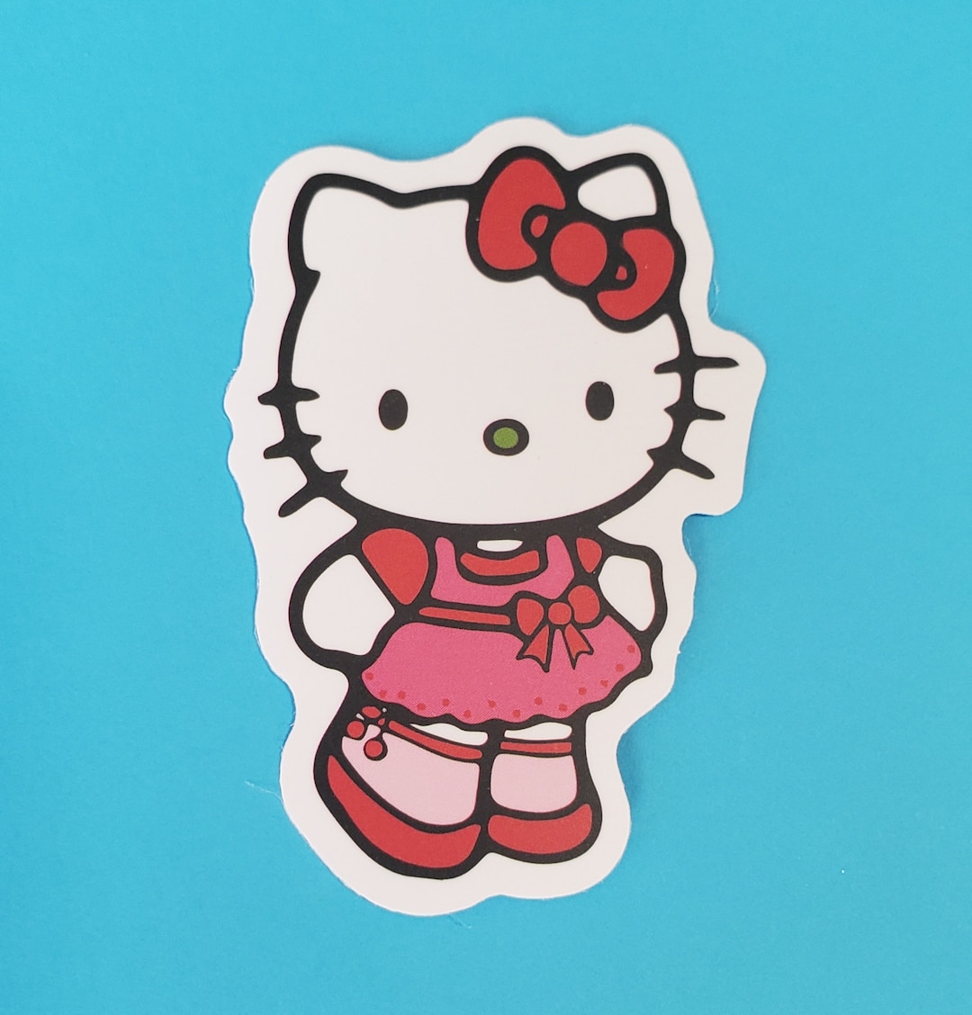 Hello Kitty Waterproof Vinyl Sticker FREE SHIPPING Within Canada - Etsy