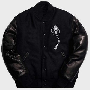 Def Jam Recordings Varsity Jacket Black and White Handmade - Etsy