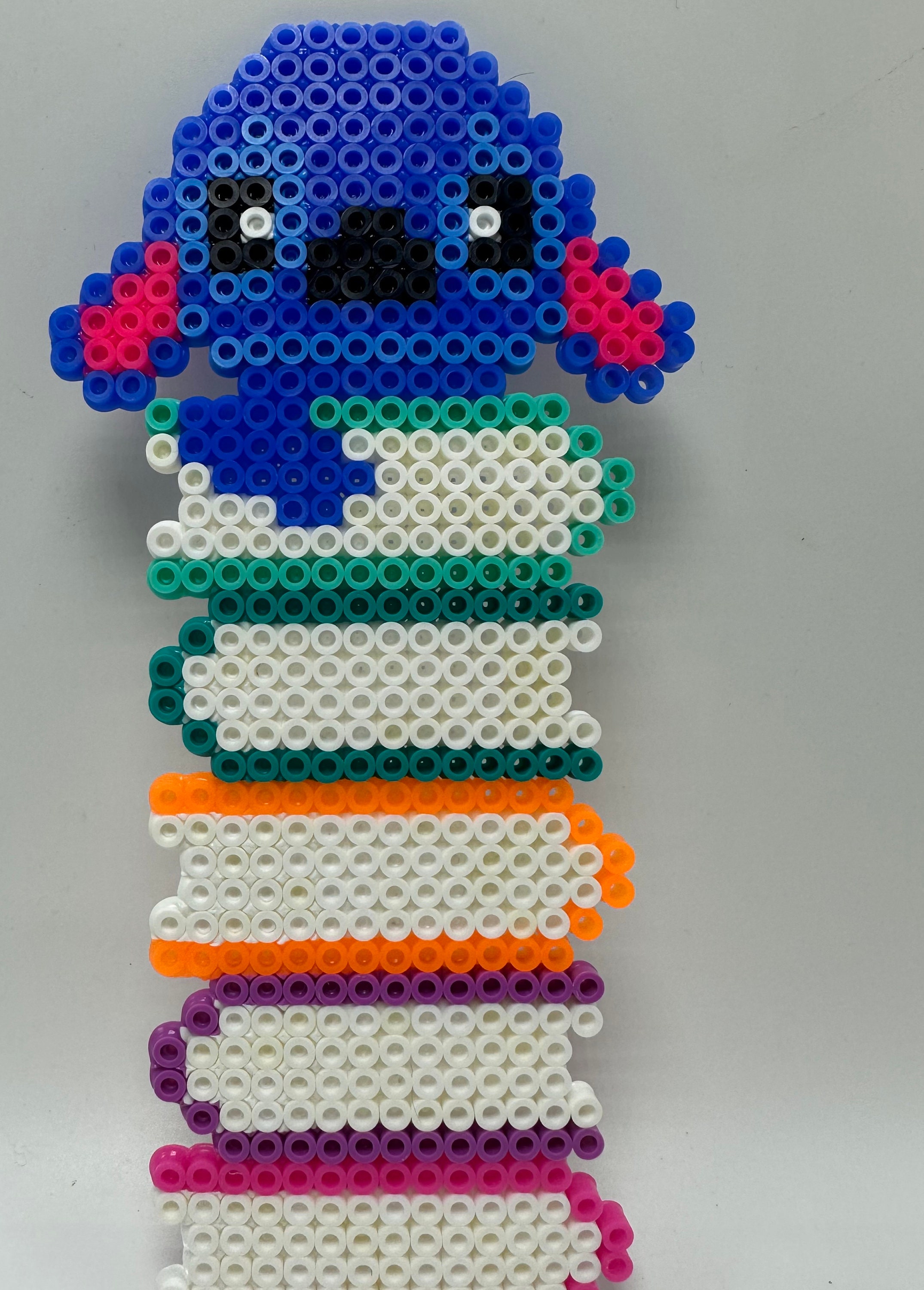 Stitch Perler Bead Book Mark With 5 Colorful Books - Etsy