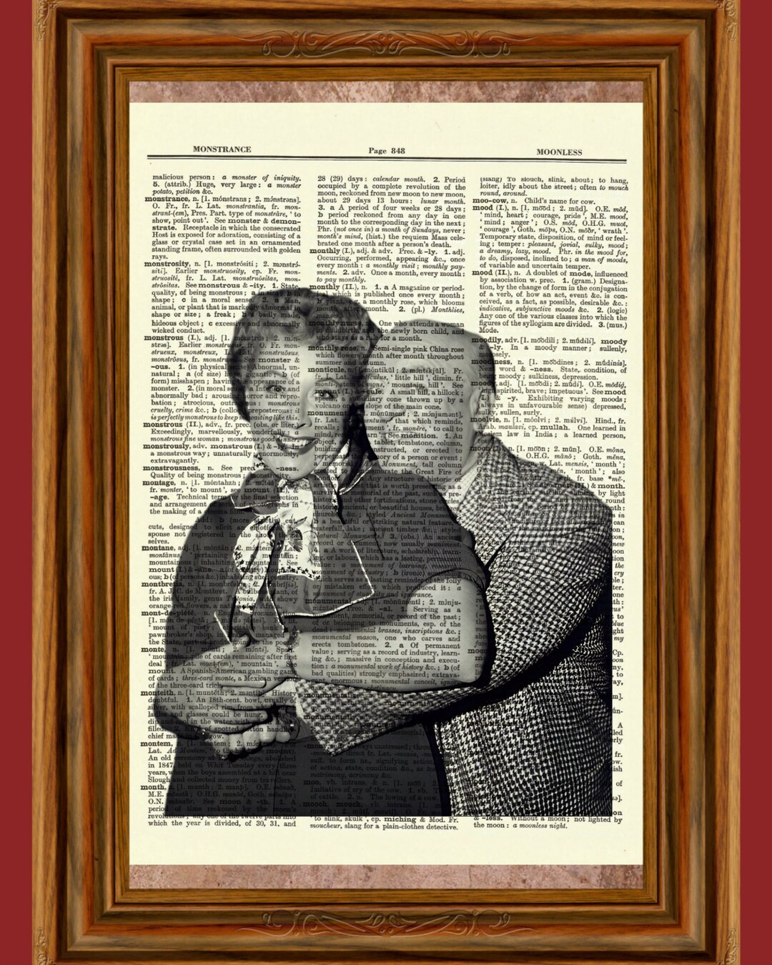 Ethel and Fred, I Love Lucy, Vintage Dictionary Art Print, Picture ...