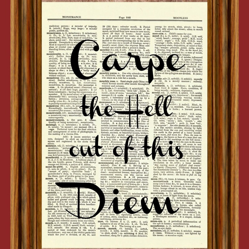 Carpe Diem Print - Etsy